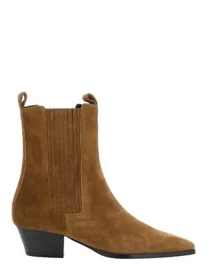 AEYDĒ Aeyde Side Panels Pointed-Toe Ankle Boots