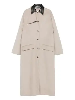 NANUSHKA Nanushka Contrast Collar Button Coat