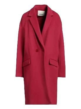 Isabel Marant Étoile Plain Colour Felt Coat - Red