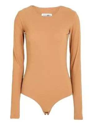 MAISON MARGIELA Crew Neck Solid Color Knit Sweater - Pink