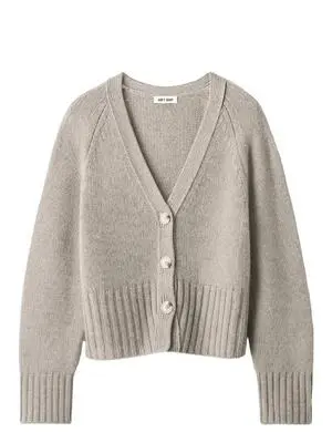 SOFT GOAT Soft Goat Button V-Neck Cashmere Cardigan