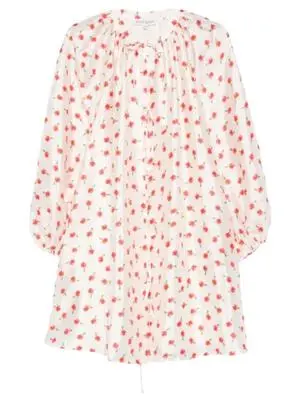 Stine Goya Stine Goya Floral Tie Detail Mini Dress Ditzy Petunia