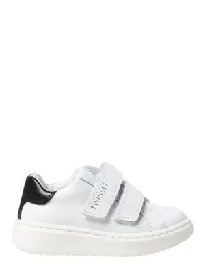 TWINSET Leather Double-strap Sneakers - White