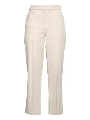Max Mara Solid-color Straight-leg Twill Pants - Nude