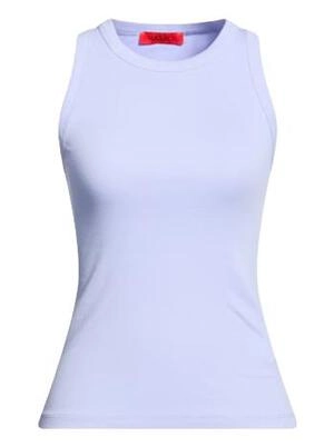 MAXCO. Max&co. Ribbed Jersey Crewneck Tank Top - Blue