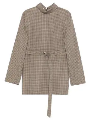 NANUSHKA Nanushka Belted Checked Mini Dress