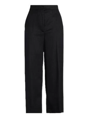 Max Mara Wide Leg Wool Trousers - Black