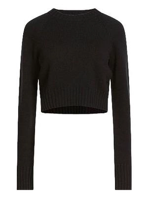 Sportmax Crew Neck Long Sleeve Jumper - Black