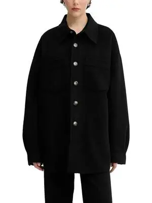 NANUSHKA Nanushka Wool-Silk Blend Button-Fastening Shirt Jacket