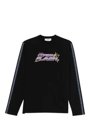 Coperni Logo-print Long-sleeve T-shirt - Black