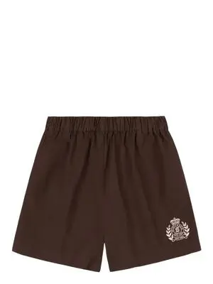 SPORTY  RICH Sporty & Rich Hw Crest Shorts - Black