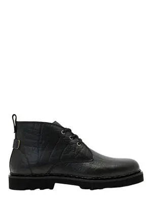 ALLSAINTS Skiff Leather Lace-up Boots - Black