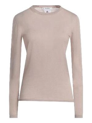 Max Mara Max Mara Wool Crewneck Long Sleeve Pullover Nude