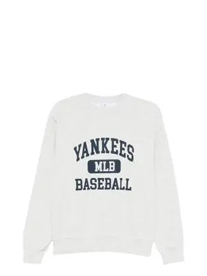 SPORTY  RICH Sporty & Rich Baseball Print Sweatshirt - Grey