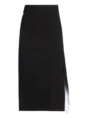 Sportmax Slim Solid Color Skirt - Black