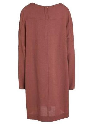 Rick Owens Rick Owens Wool Crepe Boatneck Dress Brown
