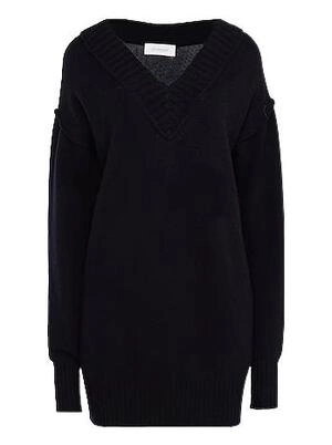 Sportmax V-neck Longline Sweater - Black