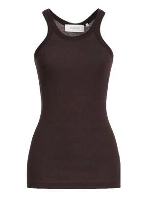 Sportmax Ribbed Sleeveless T-shirt - Black