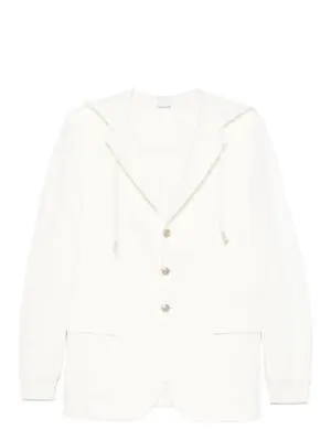 Eleventy Eleventy Hooded Blazer White