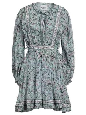 Isabel Marant Étoile Floral Long-sleeve Flared Dress - Gray