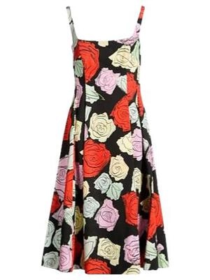 MARNI Marni Floral Print Poplin Flared Dress