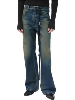 ANN DEMEULEMEESTER Faded Flared Jeans - Dark Blue