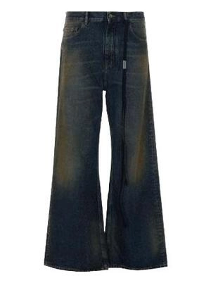 ANN DEMEULEMEESTER Faded Flared Jeans - Dark Blue
