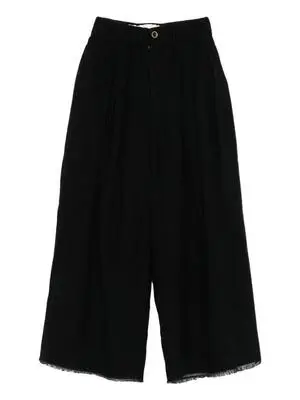 UMA WANG Belt Loops Slacks - Black