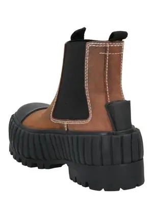 MAISON MARGIELA Two-tone Platform Boots - Camel