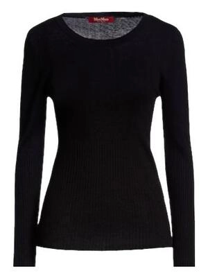 Max Mara Max Mara Lightweight Solid Crewneck Sweater Black