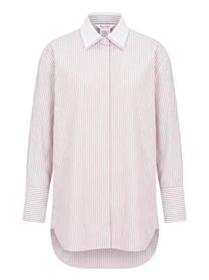 Max Mara Max Mara Striped Long Sleeve Shirt White
