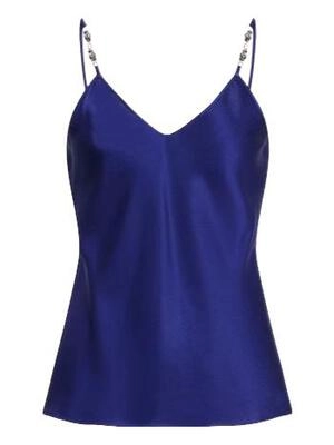 Max Mara Solid Color Sleeveless Camisole - Blue