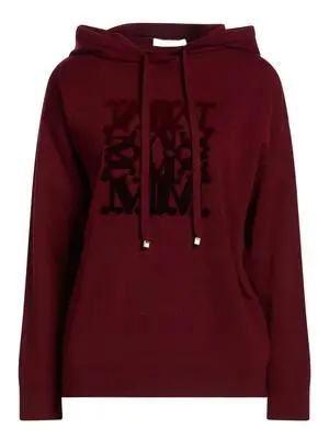 Max Mara Printed Wool Hoodie - Brown