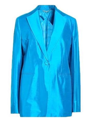 Max Mara Single-breasted Shantung Blazer - Blue