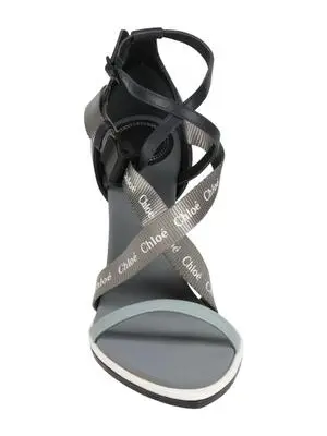 Chloé Strappy High-heel Sandals - Gray