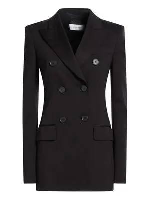 Sportmax Double-breasted Blazer-style Coat - Black