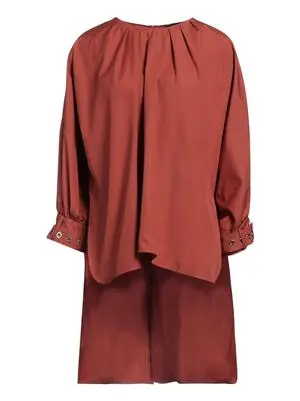 Max Mara Solid Color Long-sleeve Top - Brown