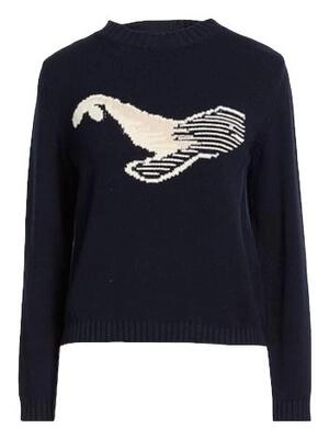 Max Mara Intarsia Knit Sweater - Black