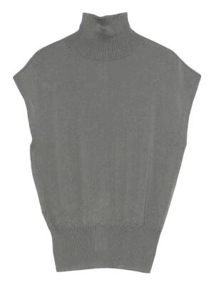 Rick Owens Sleeveless Turtleneck Top - Euca