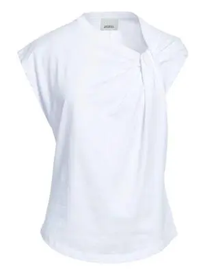 Isabel Marant Étoile Short Sleeve T-shirt With Knot Detailing - White