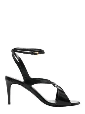 Khaite Ankle-strap Stiletto Sandals - Black