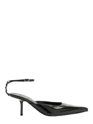 By Far Teese Pumps With Adjustable Ankle Strap - Black