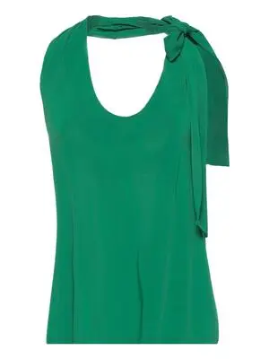 MAXCO. Max&co. Sleeveless Halter Neck Top With Tie Detail - Green