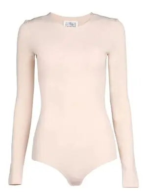 MAISON MARGIELA Long Sleeve Bodysuit - Pink