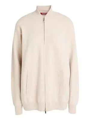 MAX MARA Max Mara Stand-Collar Knit Zip-Up Jacket
