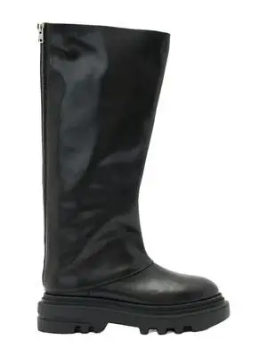 ALLSAINTS Maxie Zip-fastening Knee High Boots - Black