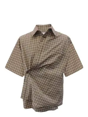 Martine Rose Check-pattern Short-sleeve Shirt - Multicolor