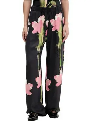 Stine Goya Floral Print Palazzo Pants - Black