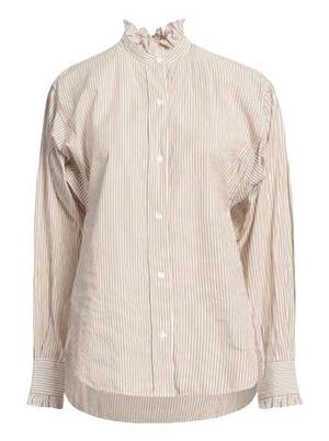 Isabel Marant Étoile Striped Puffed Sleeve Shirt - Nude