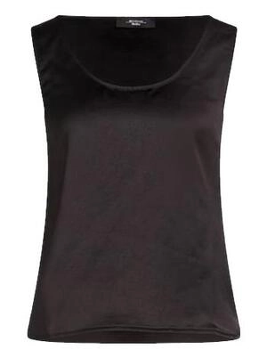 Max Mara Sleeveless Satin Top - Black